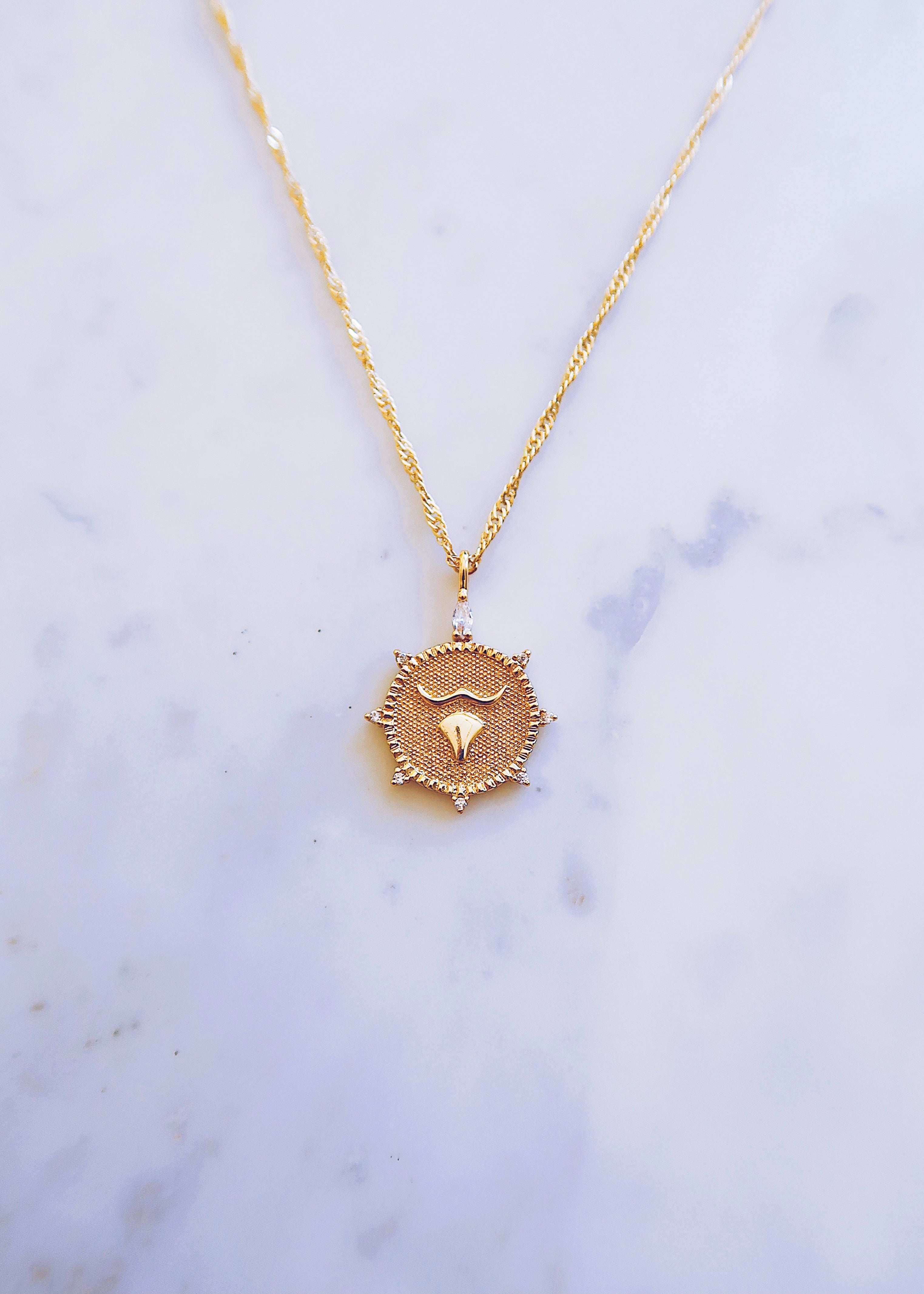 Taurus Medallion Necklace – Ten Wilde