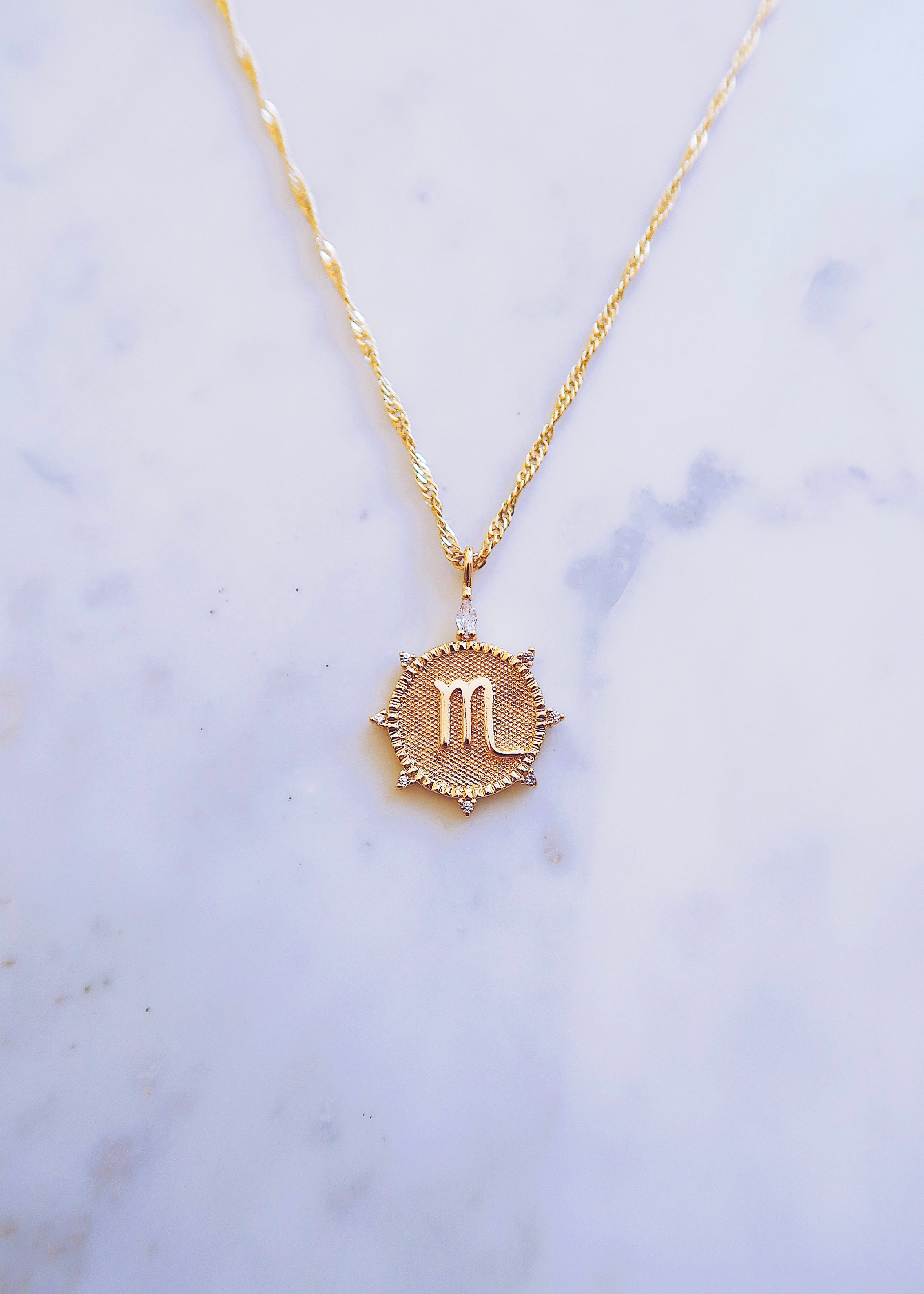 Scorpio Medallion Necklace – Ten Wilde